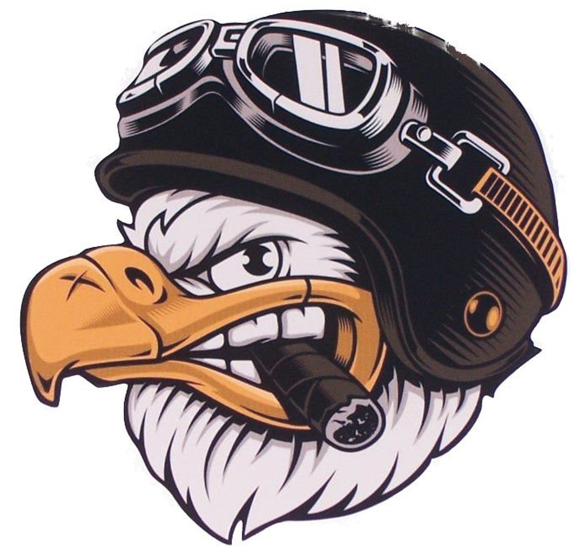 Angry Aviation or Biker Eagle #2 Decal / Sticker Great for Car Truck or ...
