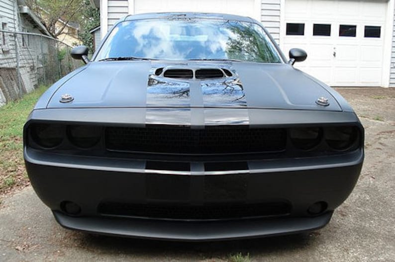 10" PLAIN Rally Stripe Graphics Set FIT All Model 2008 - 2023 Dodge ...