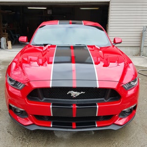10" Twin 2 Color Rally Stripes FIT ALL Model 2015 - UP Mustang ...