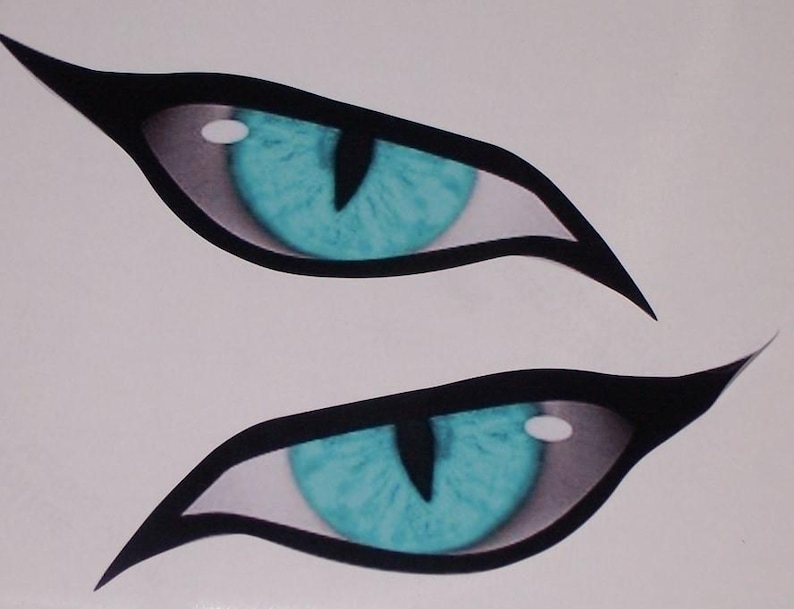 Perforated Evil Eyes Headlight Decals: Avery Vinyl, Universal Fit - Etsy