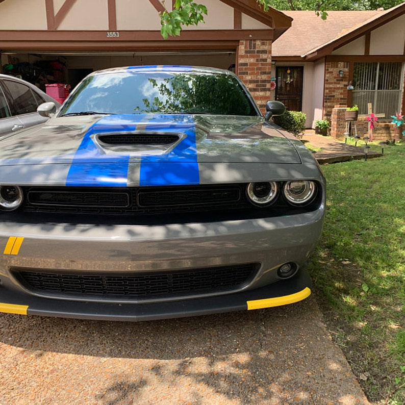 10" PLAIN Rally Stripe Graphics Set FIT All Model 2008 - 2023 Dodge ...