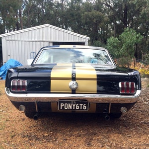 10" PLAIN Rally Stripe Graphics Set FIT All Model Early Mustang 1964 ...