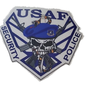 Air Force Security Police Diamond Skull Decal - Car, Truck, SUV - Etsy