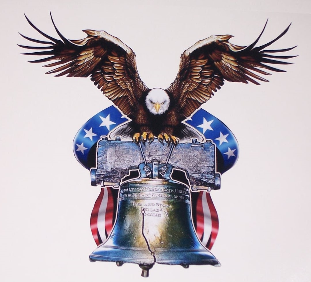 Liberty Bell American Flag Eagle Decal / Sticker Fit Cup Car - Etsy