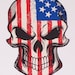 American Flag Skull #3 Decal / Sticker Great for Car Truck or SUV ...