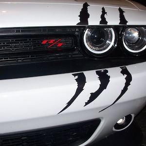 Claw Headlight Rip Decals / Stickers FIT All Model 2008 - 2023 Dodge ...