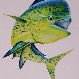 Mahi Mahi Fish Decal / Sticker Great for Car Truck or SUV Window - Etsy