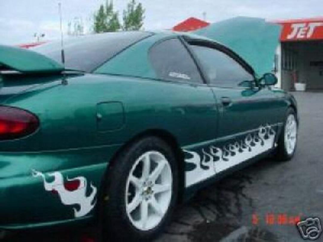 Rocker Side Flame Flames Graphic Decal Sticker SET Fit ALL Car Truck or ...