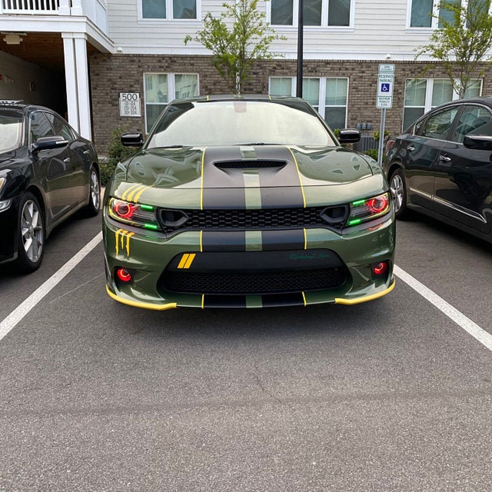 10" Twin 2 Color Rally Stripes FIT ALL Model 2005- UP Dodge Charger Gt ...