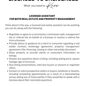 Hiring A Licensed/unlicensed Assistant, Real Estate, Property ...