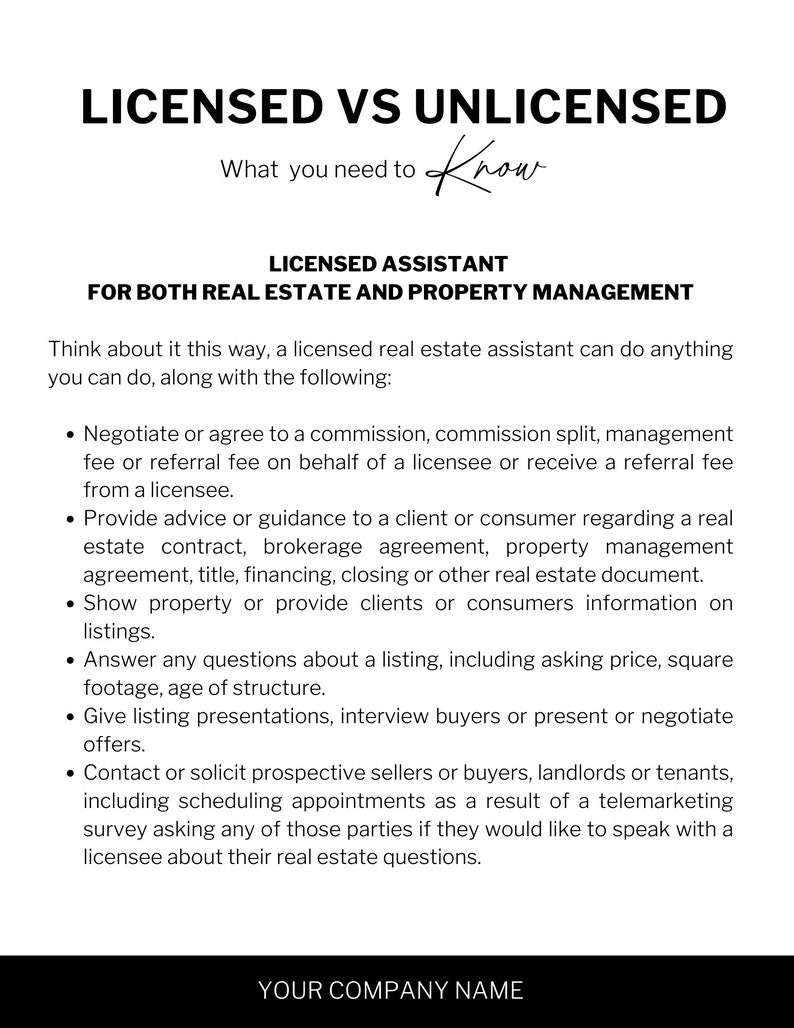 Hiring A Licensed/unlicensed Assistant, Real Estate, Property ...