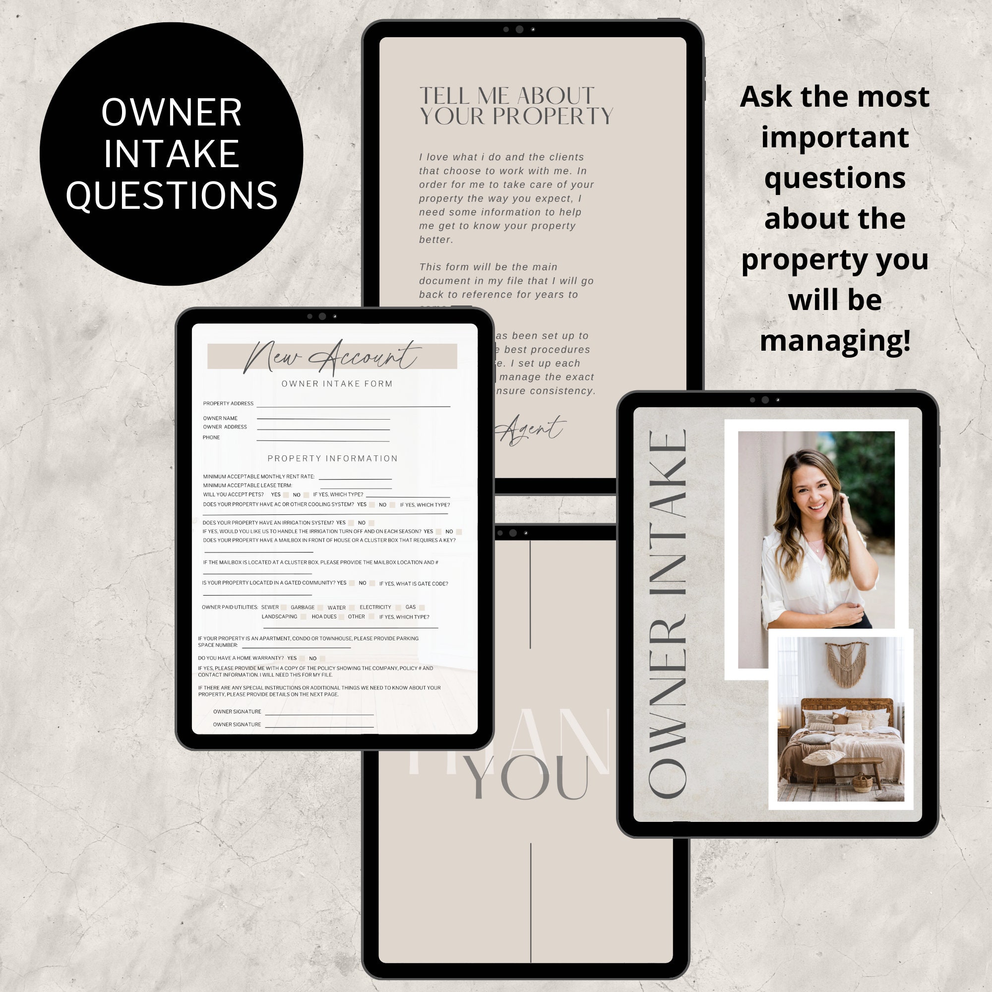 Property Management Owner Onboarding Bundle | Editable Templates (canva ...
