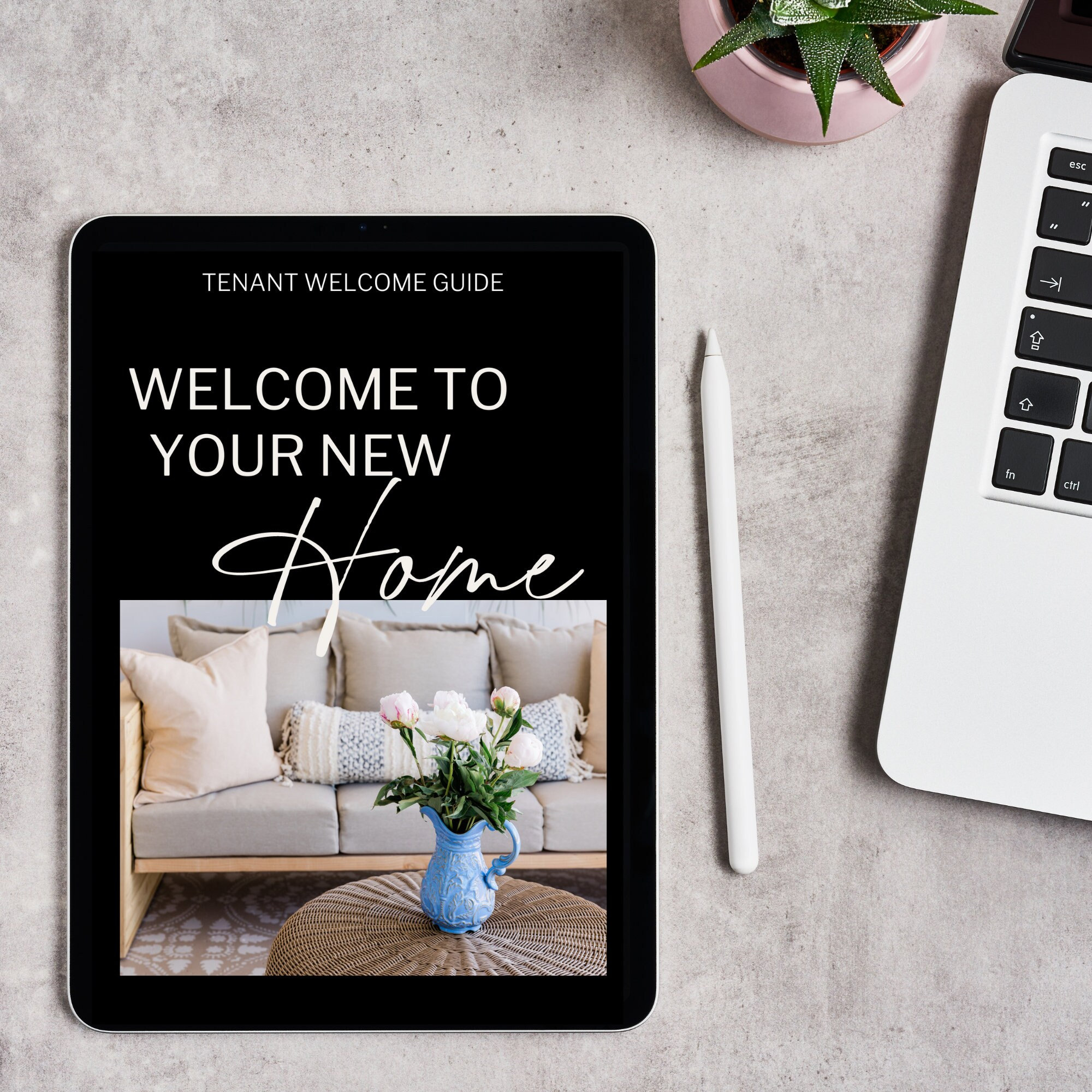 Tenant Welcome Guide| Property Management | Editable in Canva - Etsy