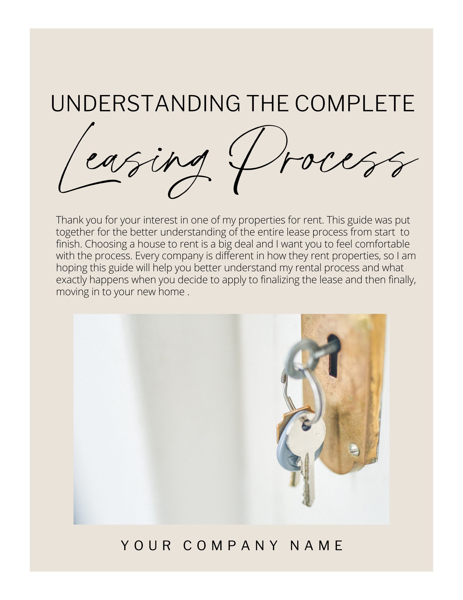 Tenant Lease Guide| Editable in Canva | Property Managers| Leasing ...