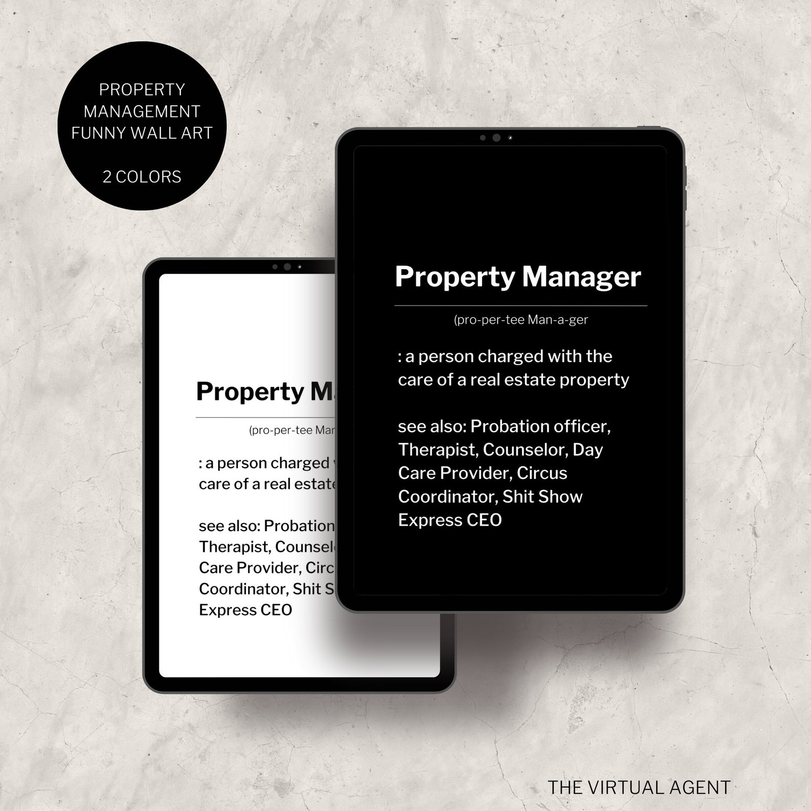 Property Management - Funny Wall Art Quote - Etsy