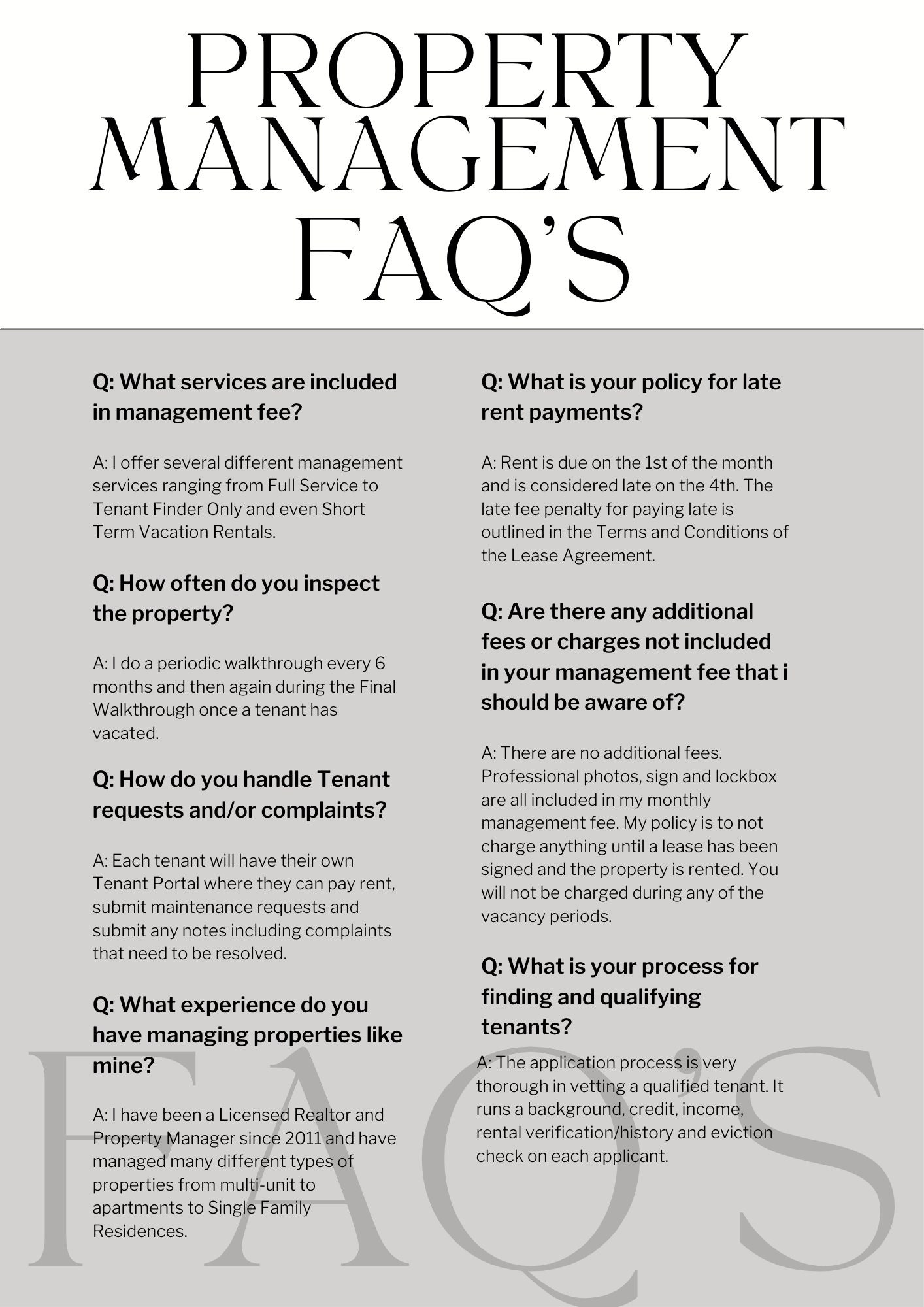 Property Management Handbook Template: Marketing Flyer, Editable in ...