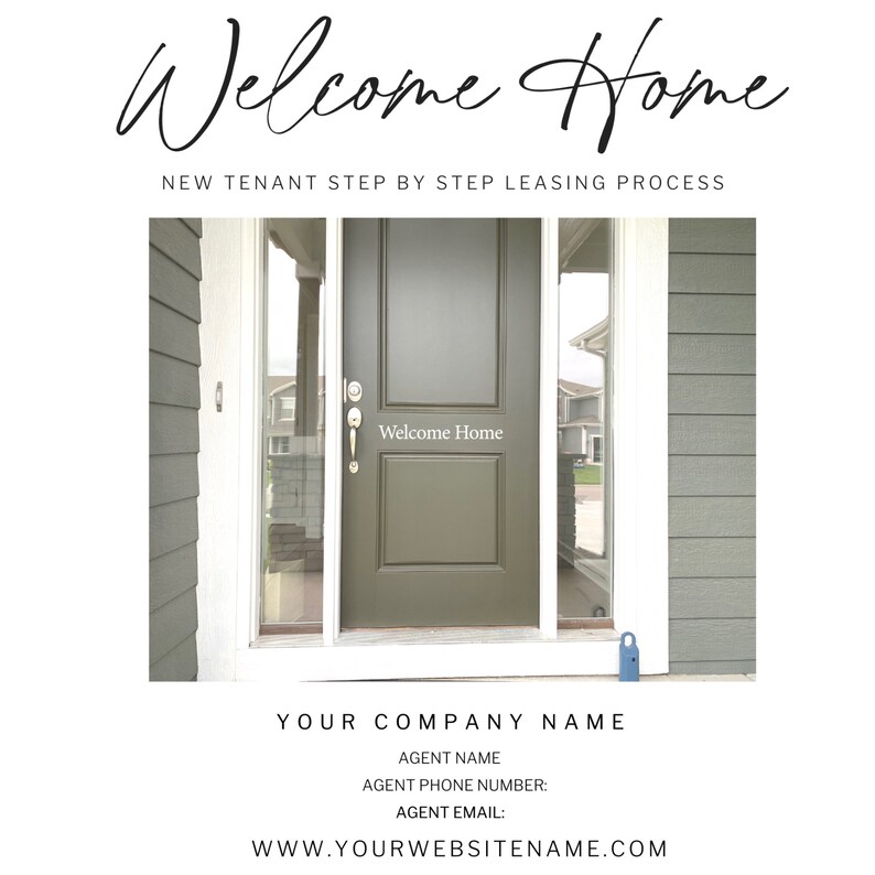 Tenant Lease Guide| Editable in Canva | Property Managers| Leasing ...