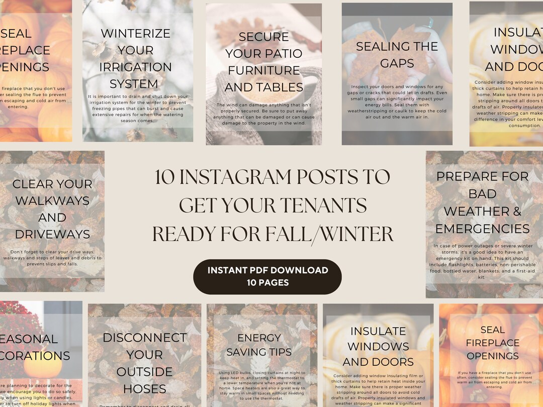 Fall House Tips | Instagram Posts| Property Managers | Property ...