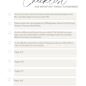 Tenant Welcome Guide| Property Management | Editable in Canva - Etsy