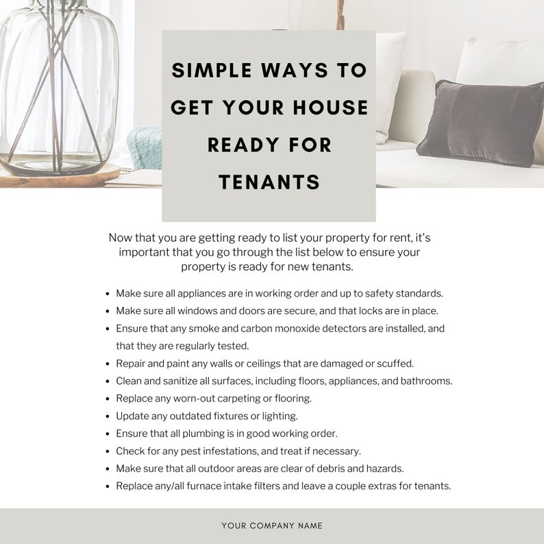 New Owner Welcome Guide | Property Management | Editable Canva Template ...