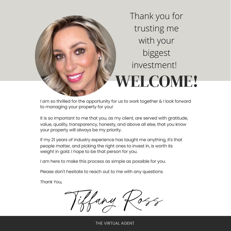 New Owner Welcome Guide | Property Management | Editable Canva Template ...