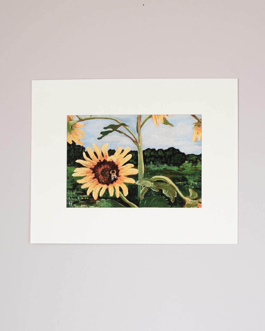 Pollinating Sunflowers Acrylic Art Print - Dorothea Dix Park, North ...