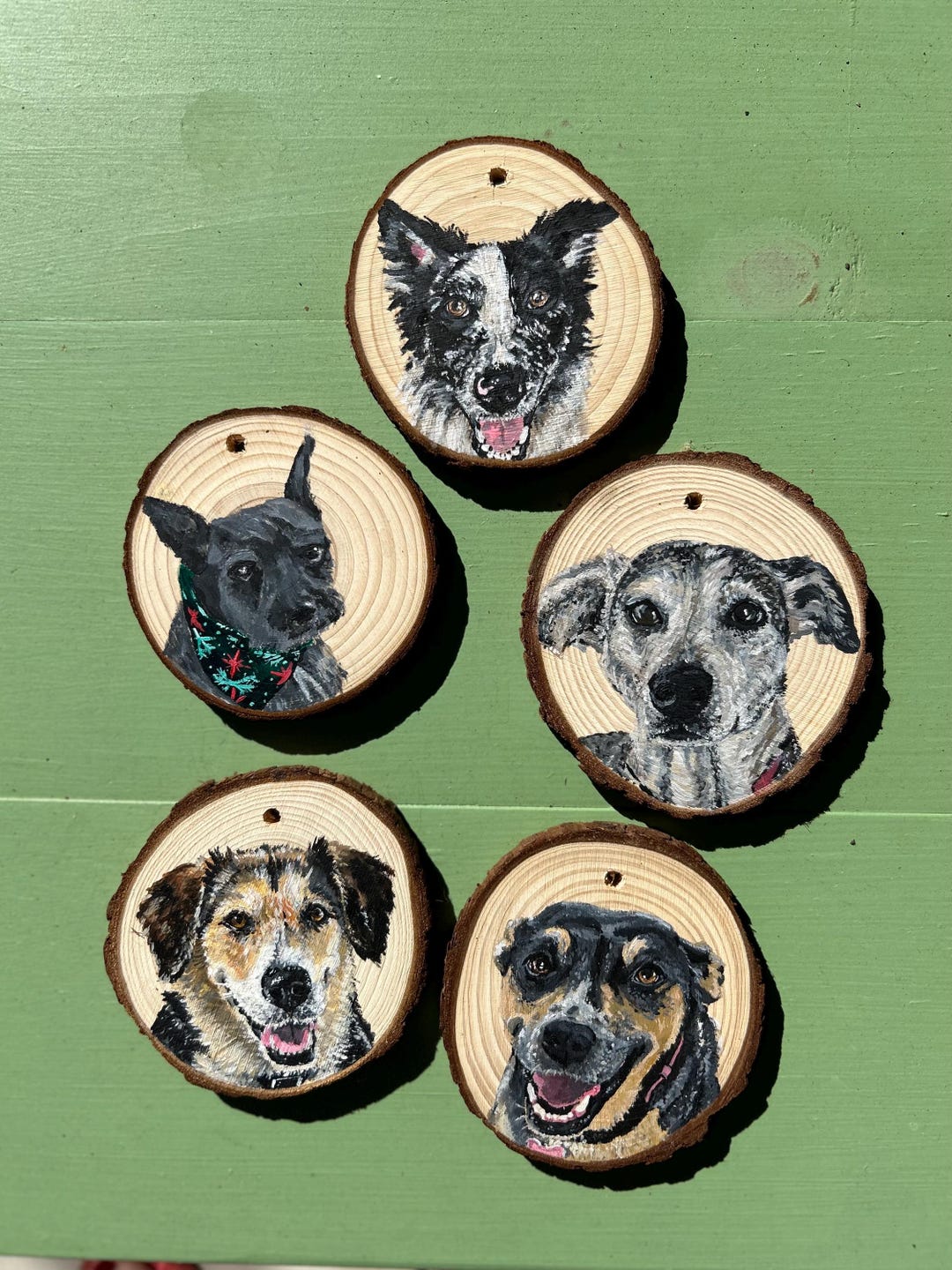 Custom Pet Portrait Ornament - Etsy