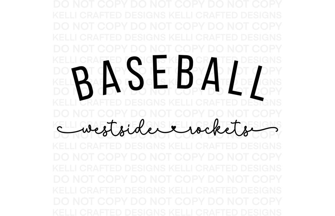 Westside Rockets Baseball All Day SVG and PNG Digital Download - Etsy