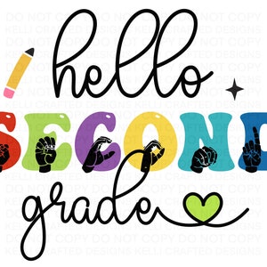 Back to School Hello ASL Bundle Sign Language, 1st, 2nd, 3rd, 4th, 5th ...