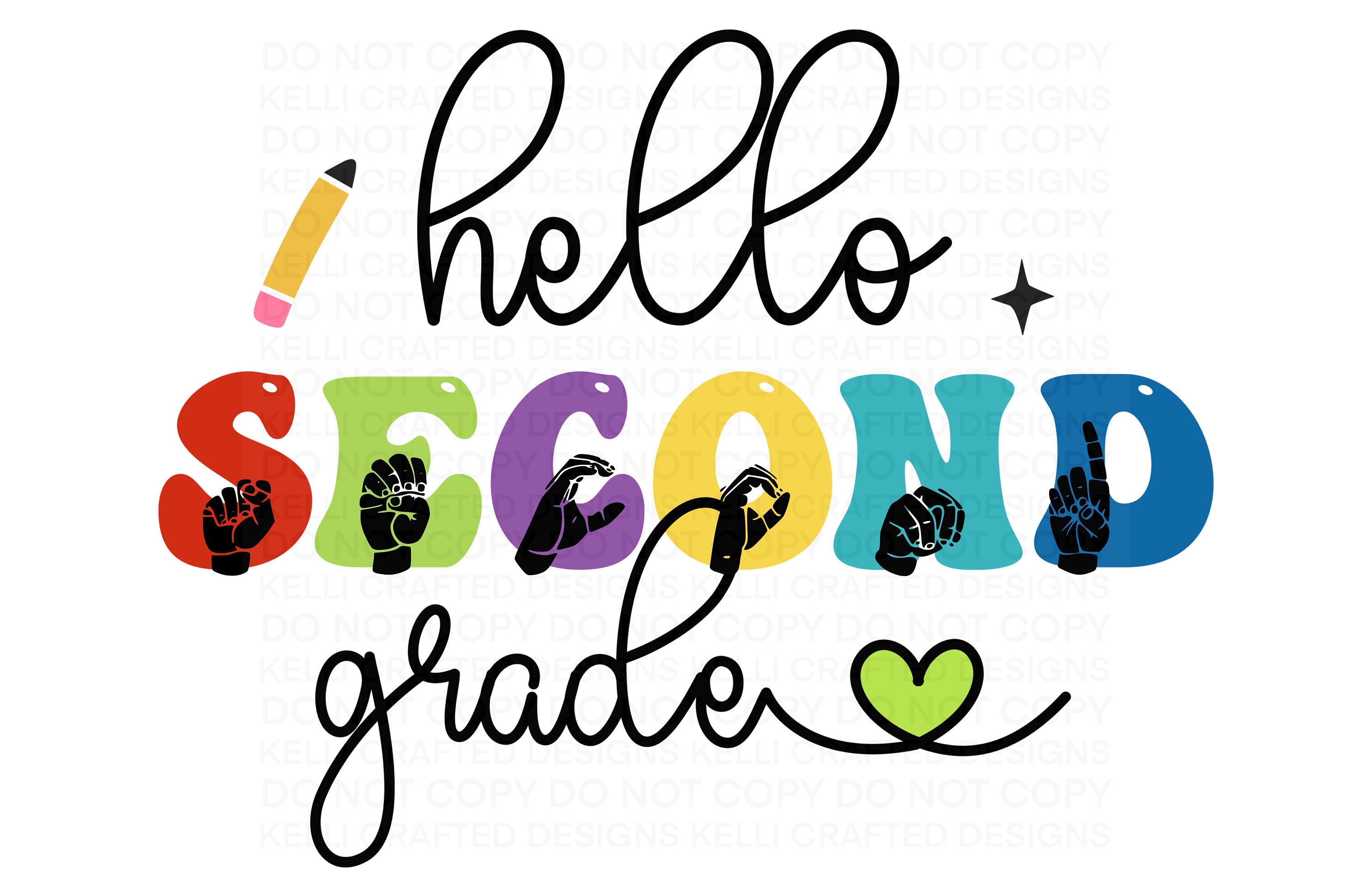 Back to School Hello ASL Bundle Sign Language, 1st, 2nd, 3rd, 4th, 5th ...