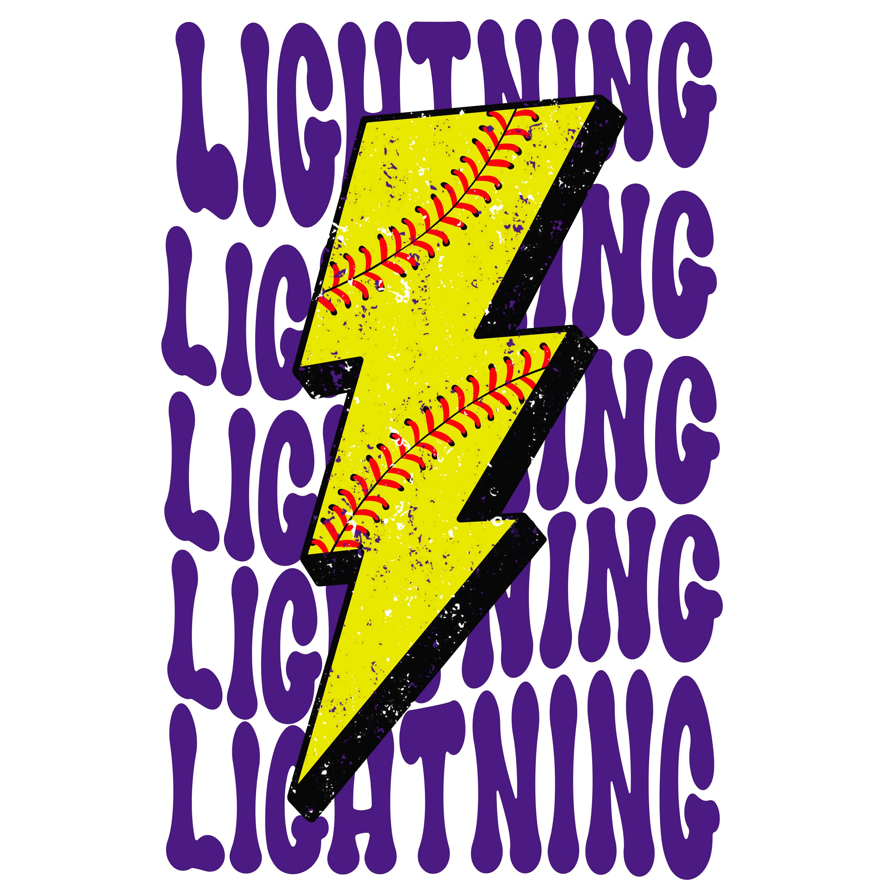 Lightning Softball PNG Design for Sublimation Custom Bundle - Etsy