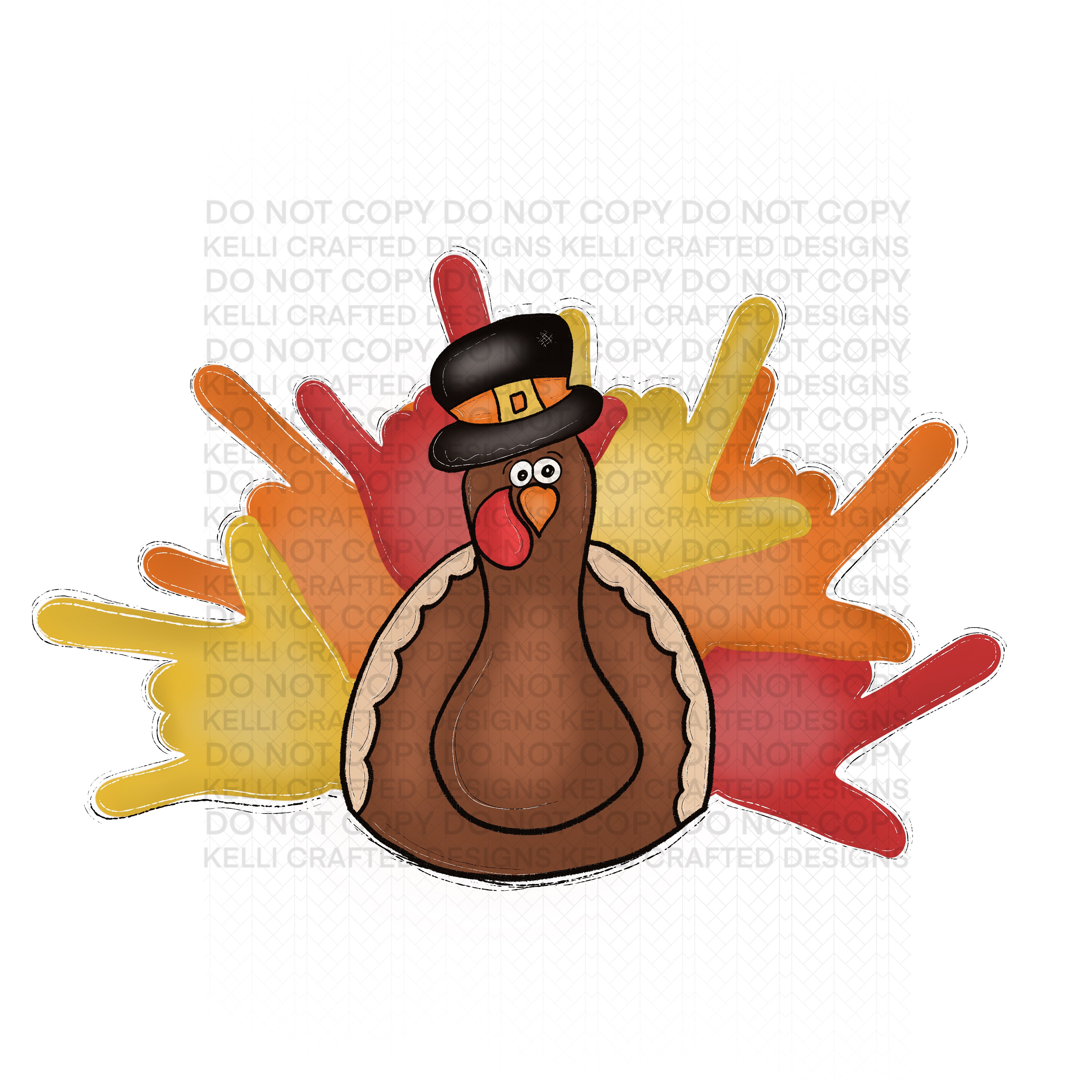 ASL Sign Language I Love You Turkey for Thanksgiving; Sublimation, DTF ...