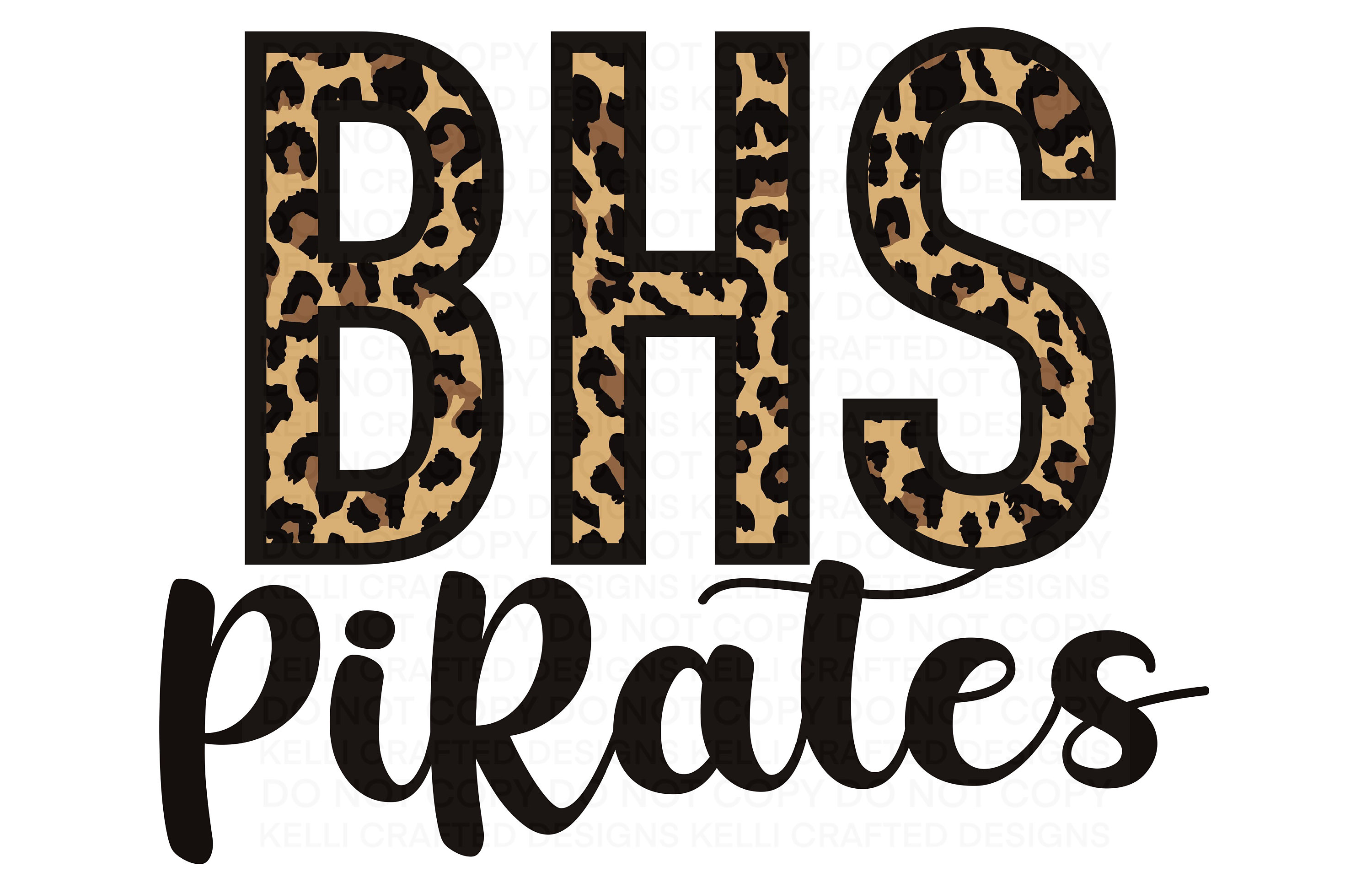 BHS Pirates Leopard Png - Etsy