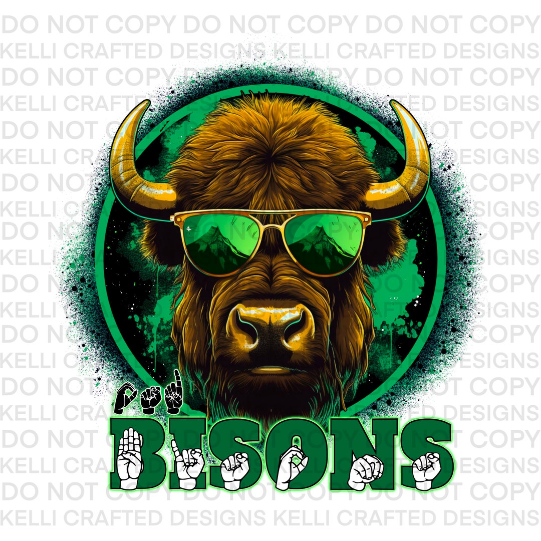 OSD Oklahoma School for the Deaf Bisons Mascot PNG Sign Language - Etsy