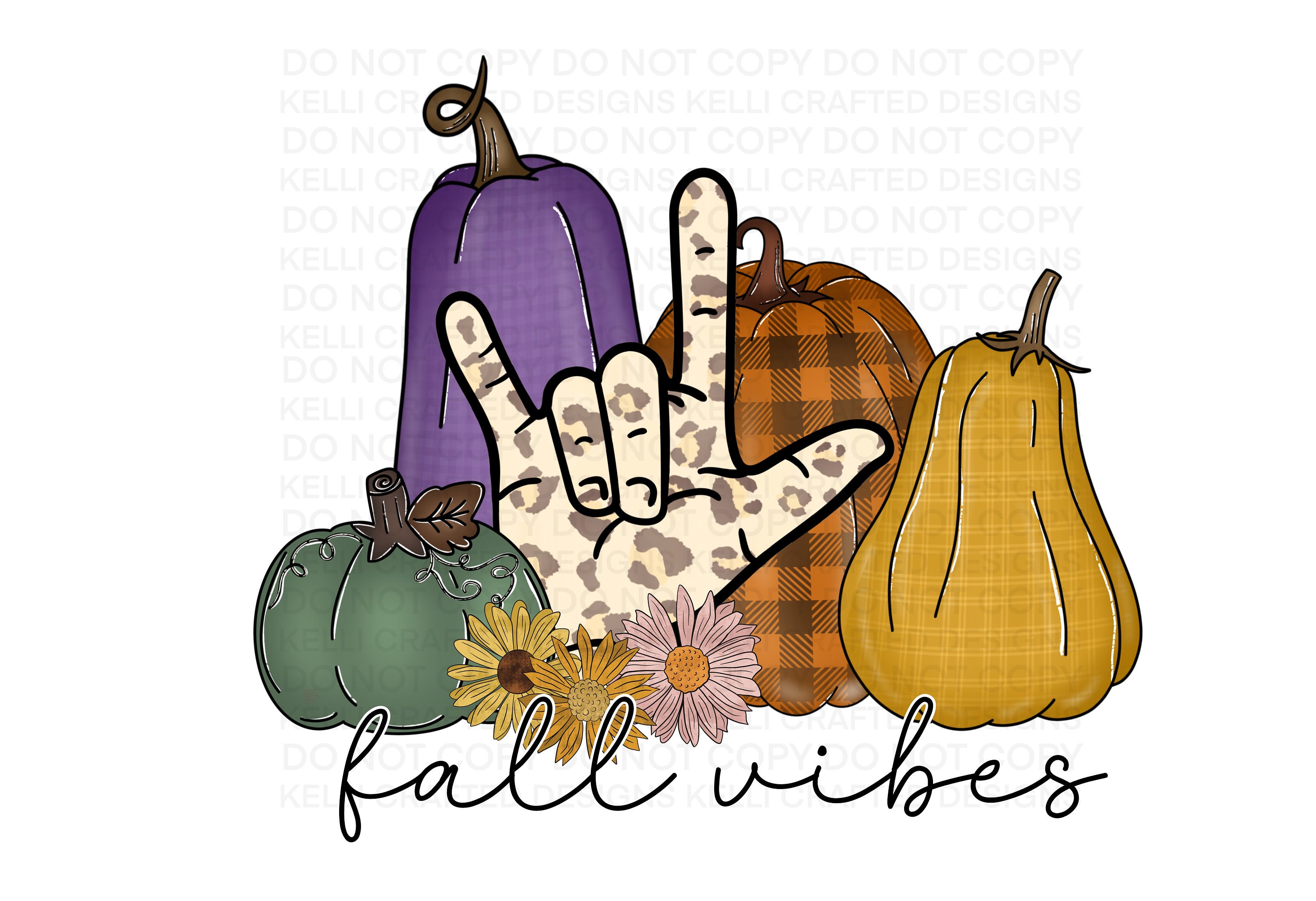 ASL Fall Vibes PNG for Sublimation - Etsy