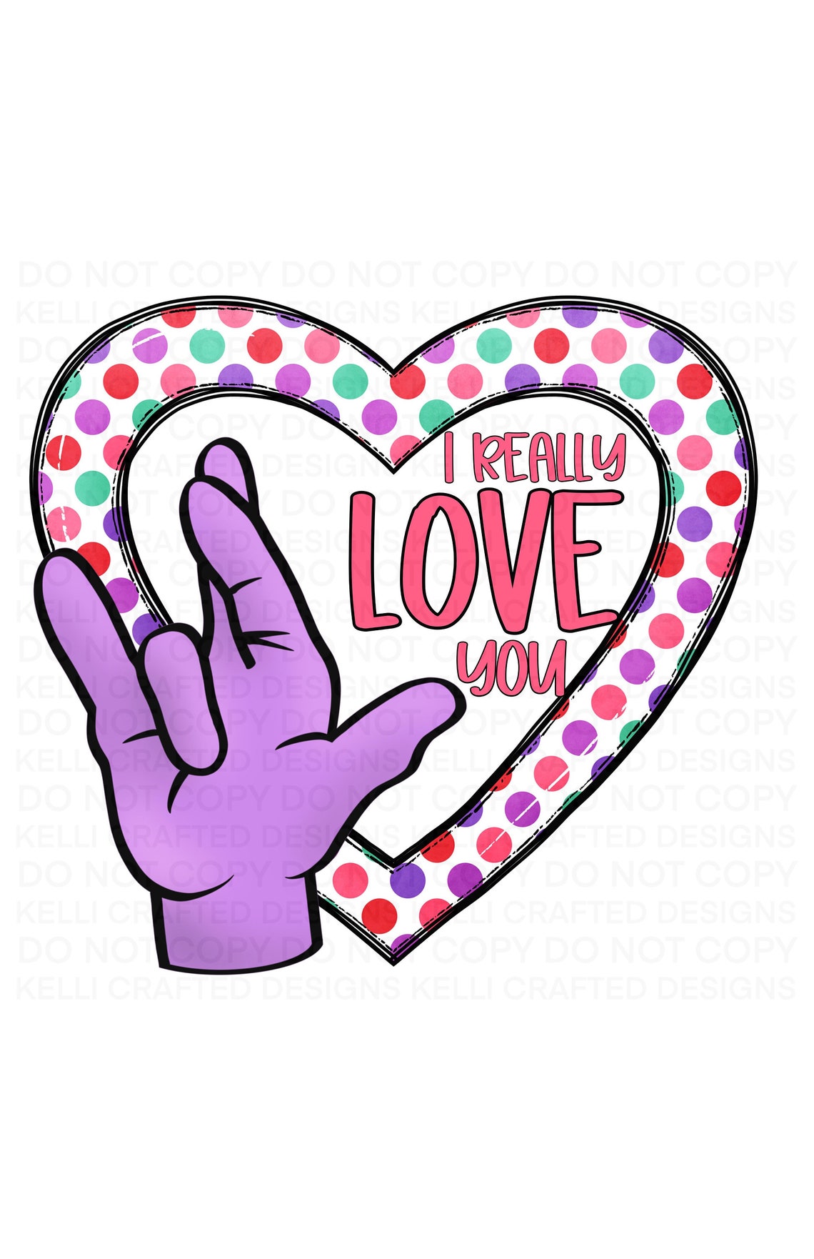 ASL I Really Love You Sign Language Png - Etsy