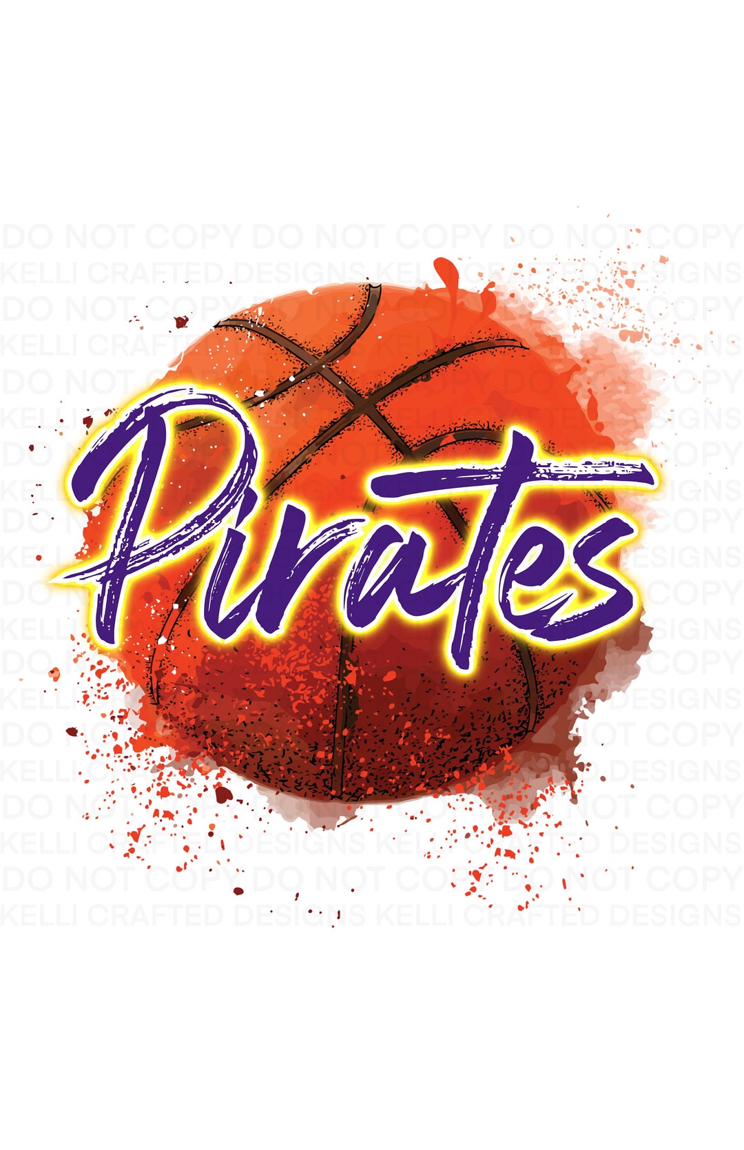 Pirates Basketball Png File, Purple and Gold Digital Download for ...
