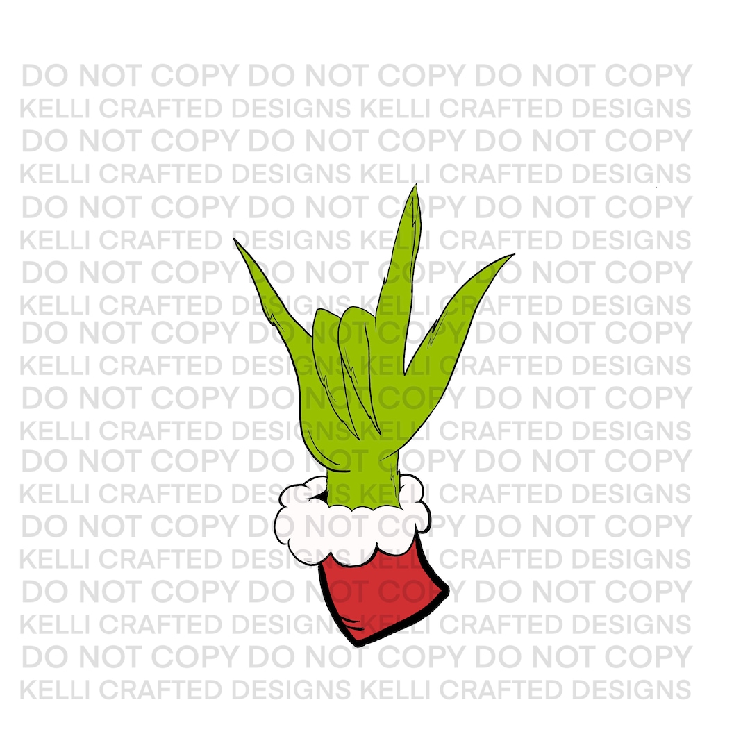 Green Guy ASL I Love You Png Christmas Sign Language File - Etsy