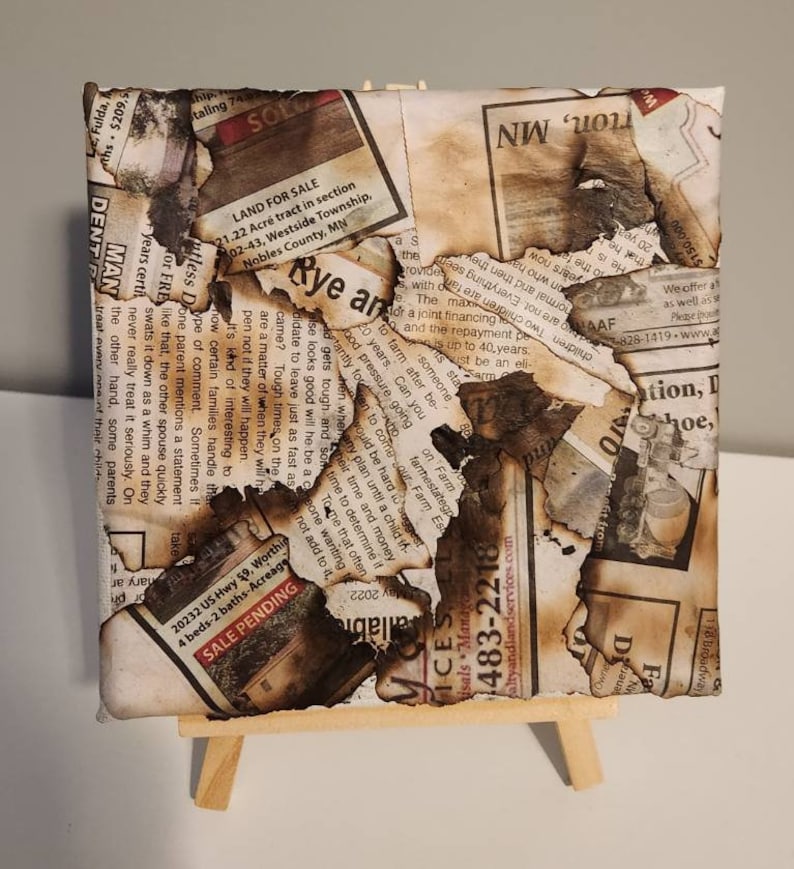 Old News, Paper Art, Newspaper Art - Etsy