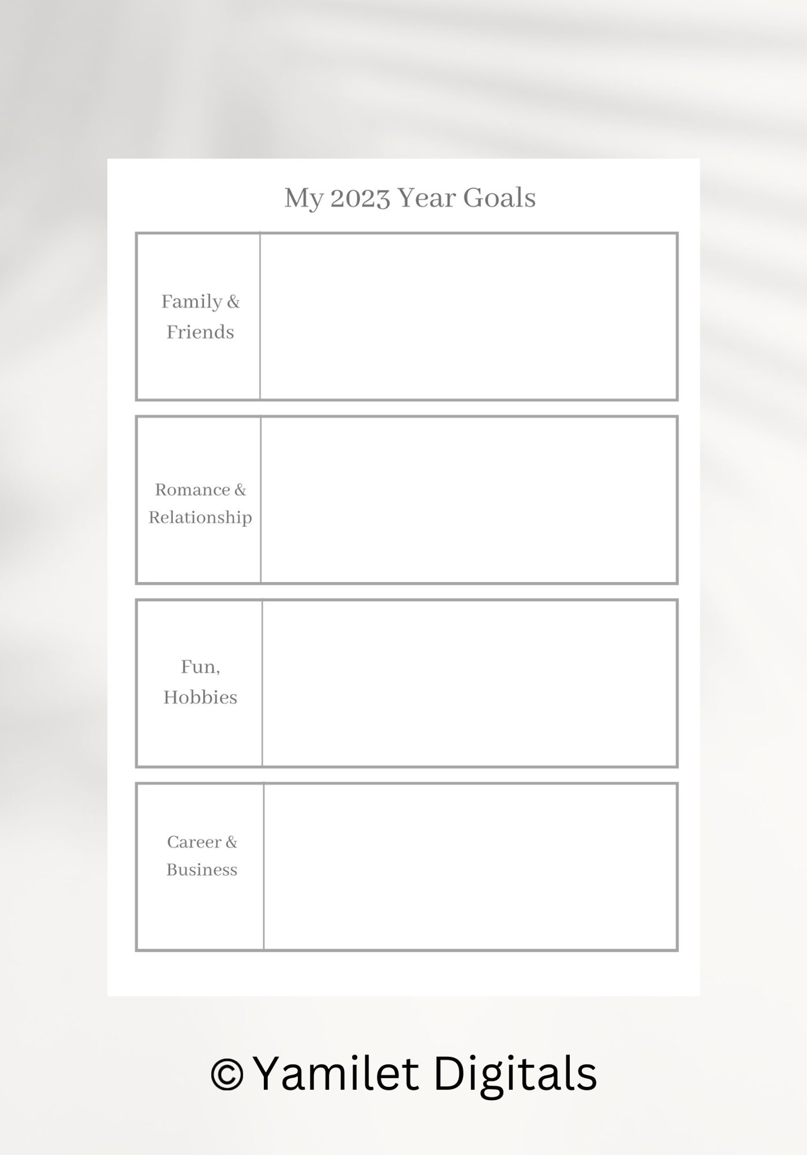 NEW 2023 Goal Planner Printable | Editable PDF | 2023 Goal Setting ...