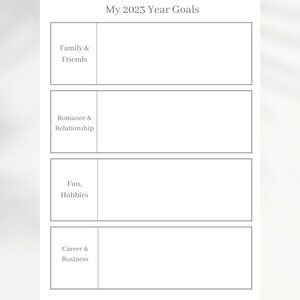 NEW 2023 Goal Planner Printable | Editable PDF | 2023 Goal Setting ...