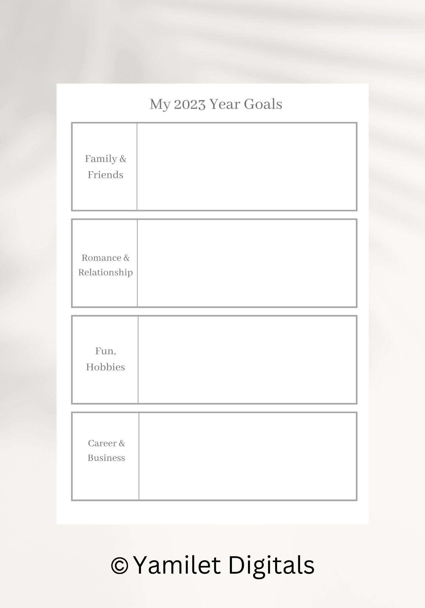 NEW 2023 Goal Planner Printable Editable PDF 2023 Goal Setting Bundle ...
