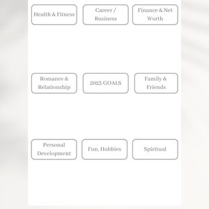 NEW 2023 Goal Planner Printable | Editable PDF | 2023 Goal Setting ...