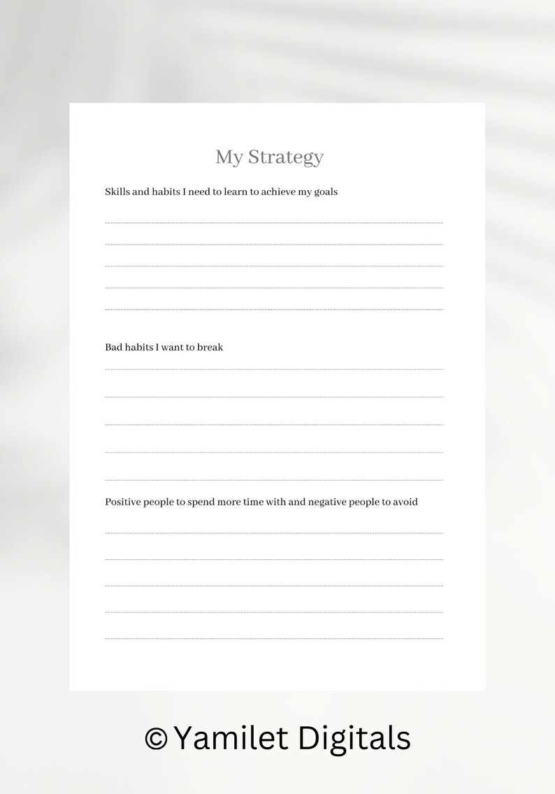 NEW 2023 Goal Planner Printable | Editable PDF | 2023 Goal Setting ...