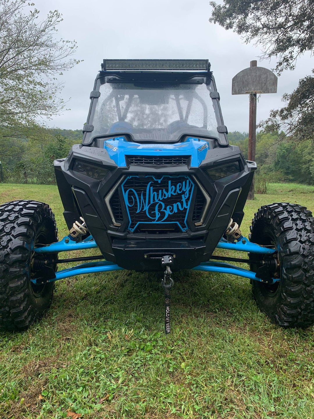 Custom Steel “whiskey Bent” Polaris RZR Grill Insert - Etsy