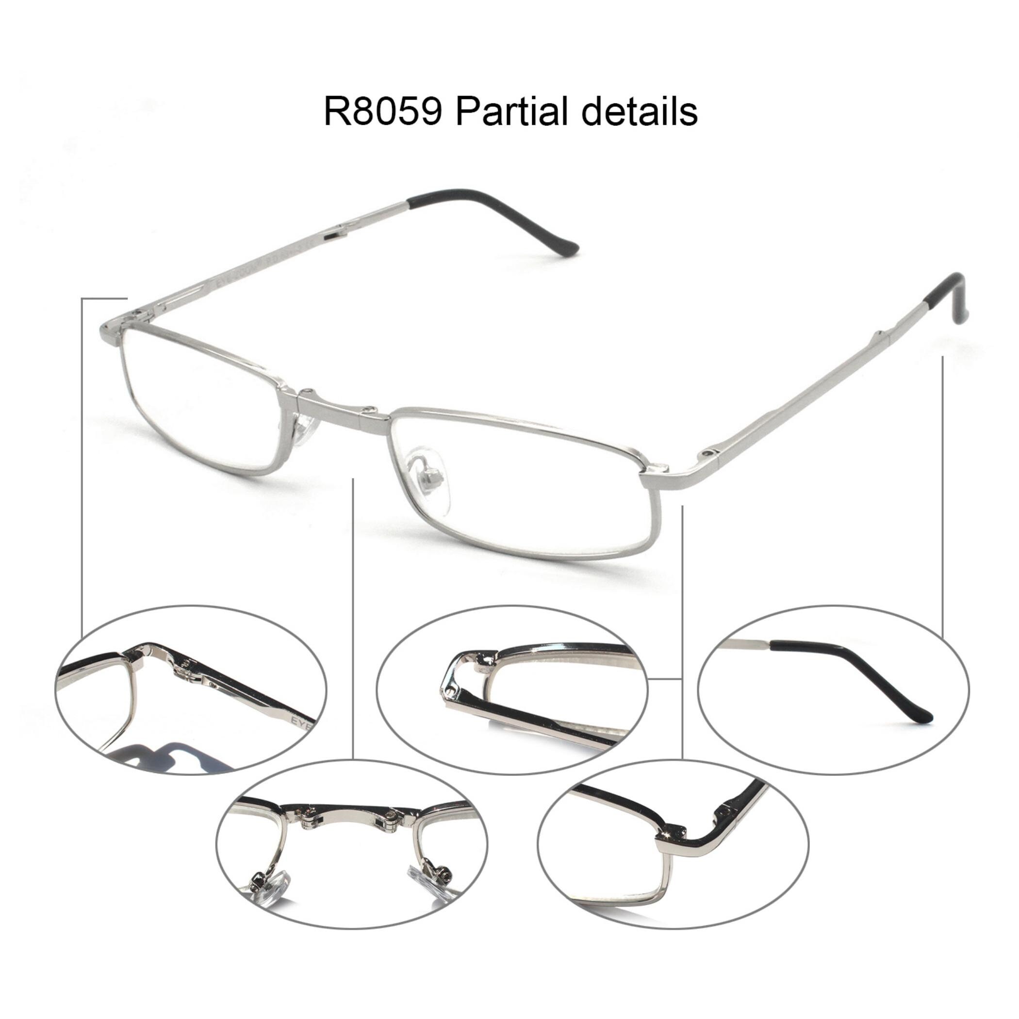Folding Reading Glasses 3-pair Set: Compact Metal Frame With Cases - Etsy