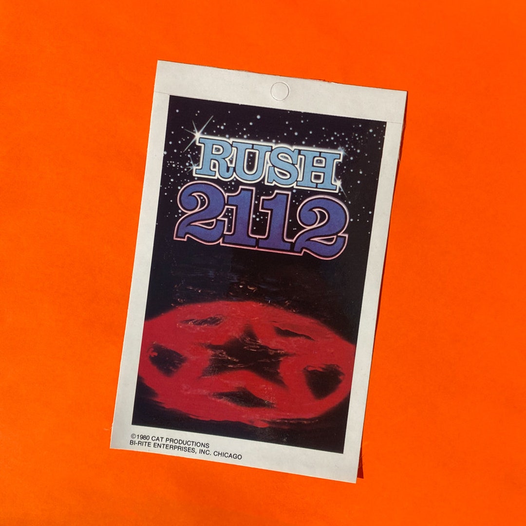 Vintage 80s Rush 2112 Self-adhesive Mini Poster - Etsy