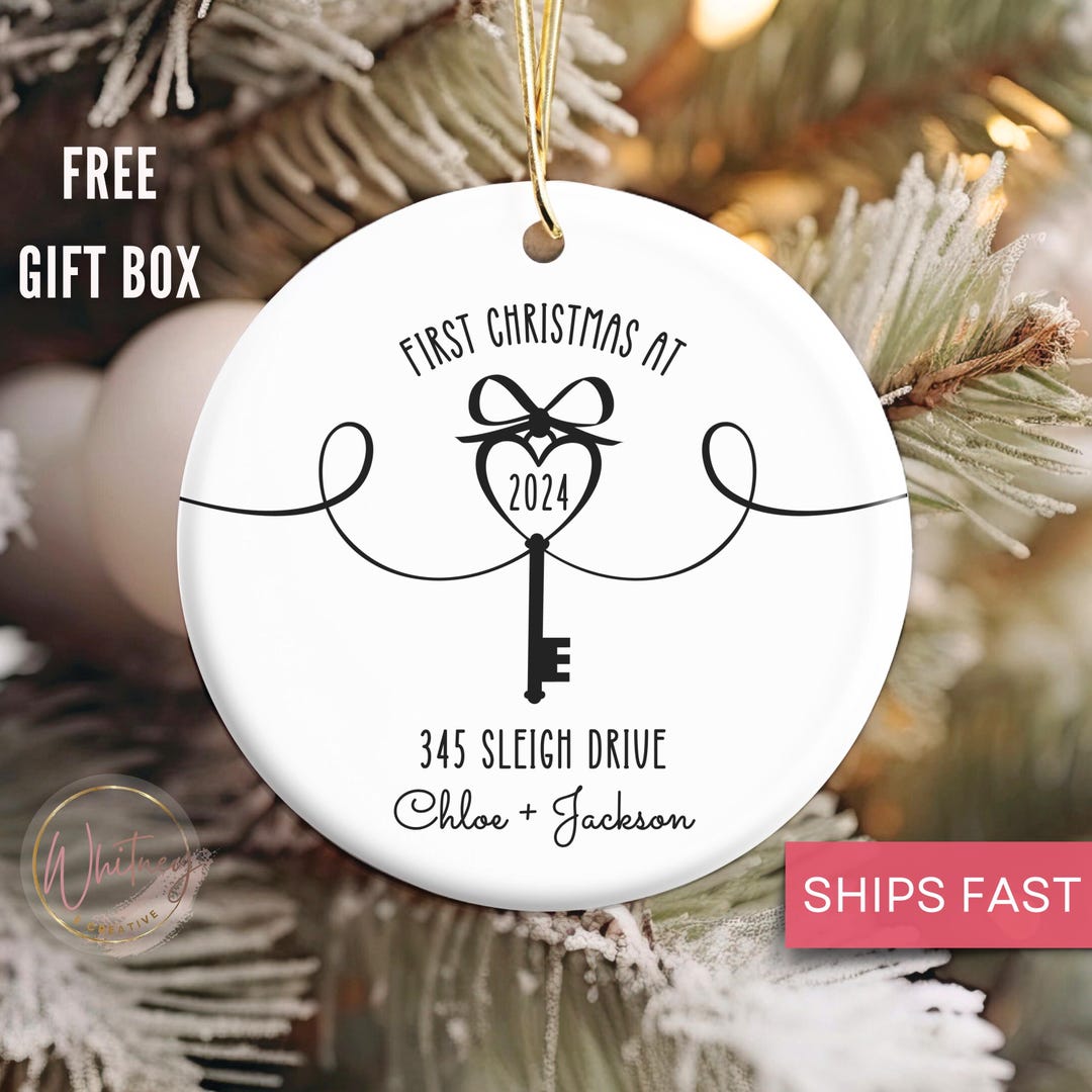 Personalized New Home Christmas Ornaments, First Christmas Our New ...