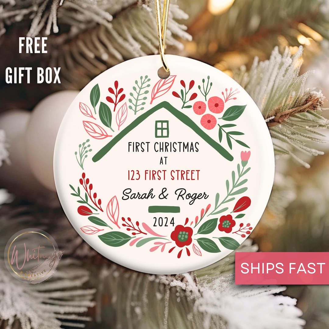 Personalized New Home Christmas Ornaments, First Christmas Our New House Ornament 2024 New House ...