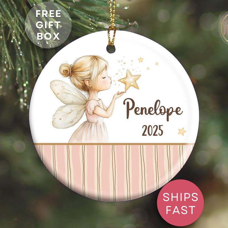 Ceramic Fairy Ornament - Etsy